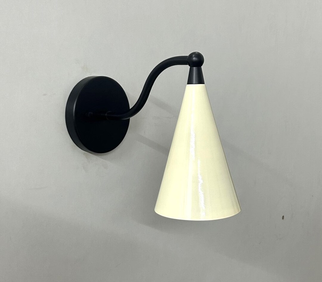 Sleek Matte Black Wall Lamp Handcrafted Elegance for Your Home - Etsy
