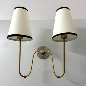 Handcrafted Brass Wall Lamp With Dual Arms Illuminate Your Space in ...