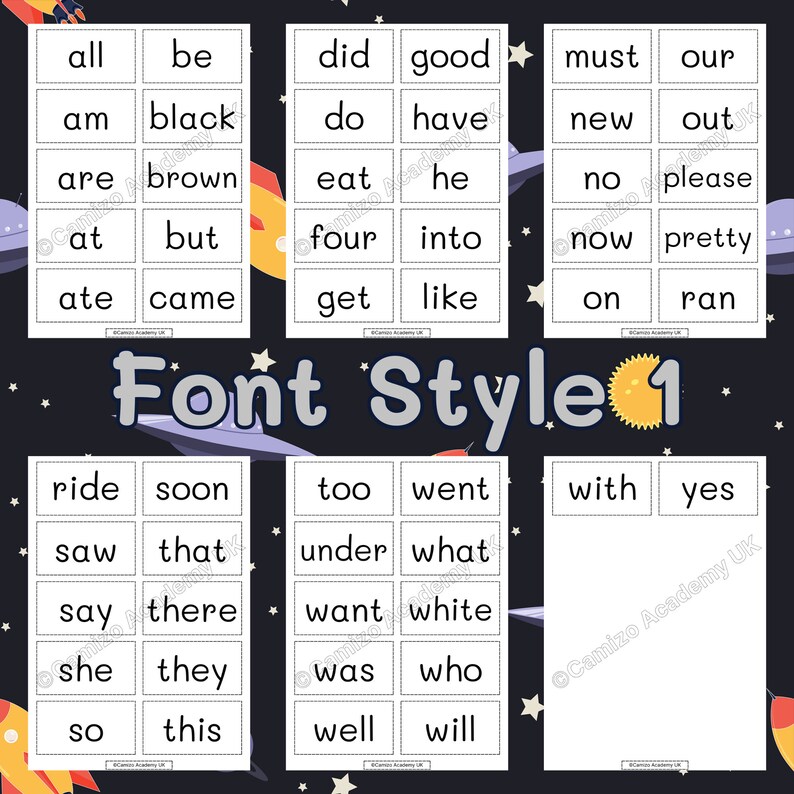 Printable Flashcards Dolch Sight Words | Kindergarten | 52 Words ...