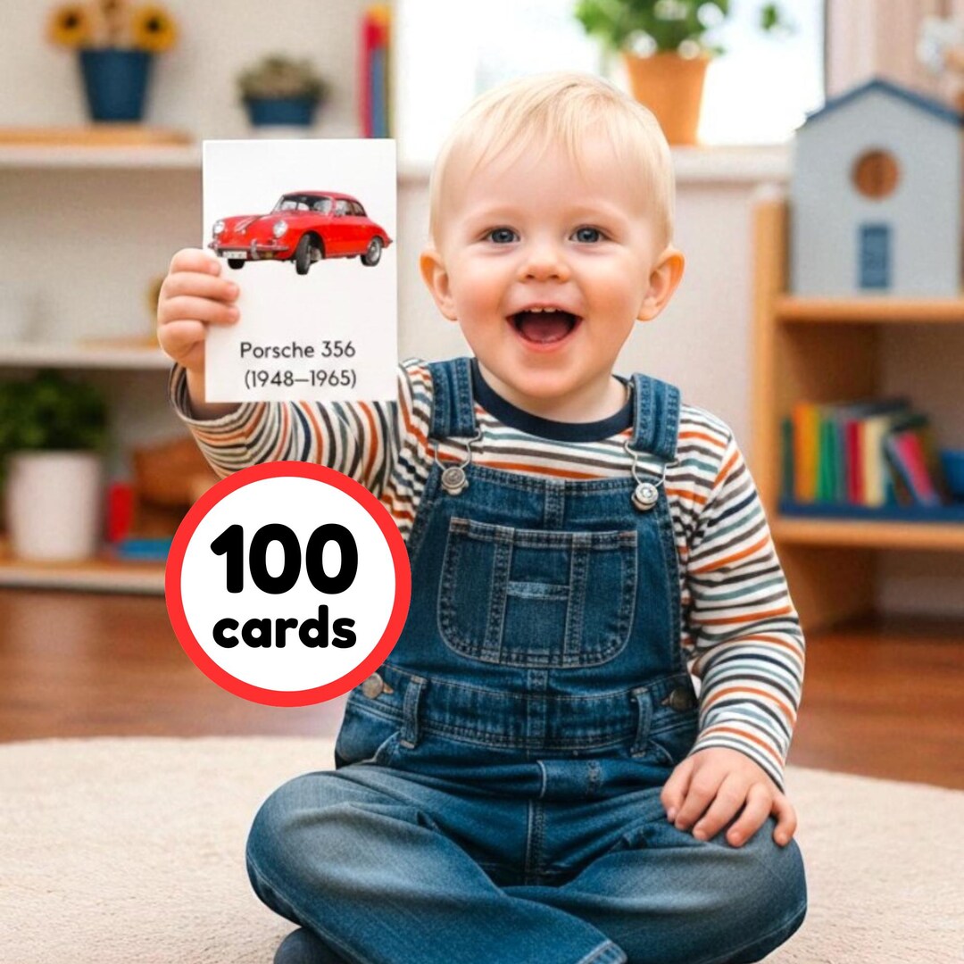 Classic Cars Flashcards, Montessori 3 Part Nomenclature Cards ...