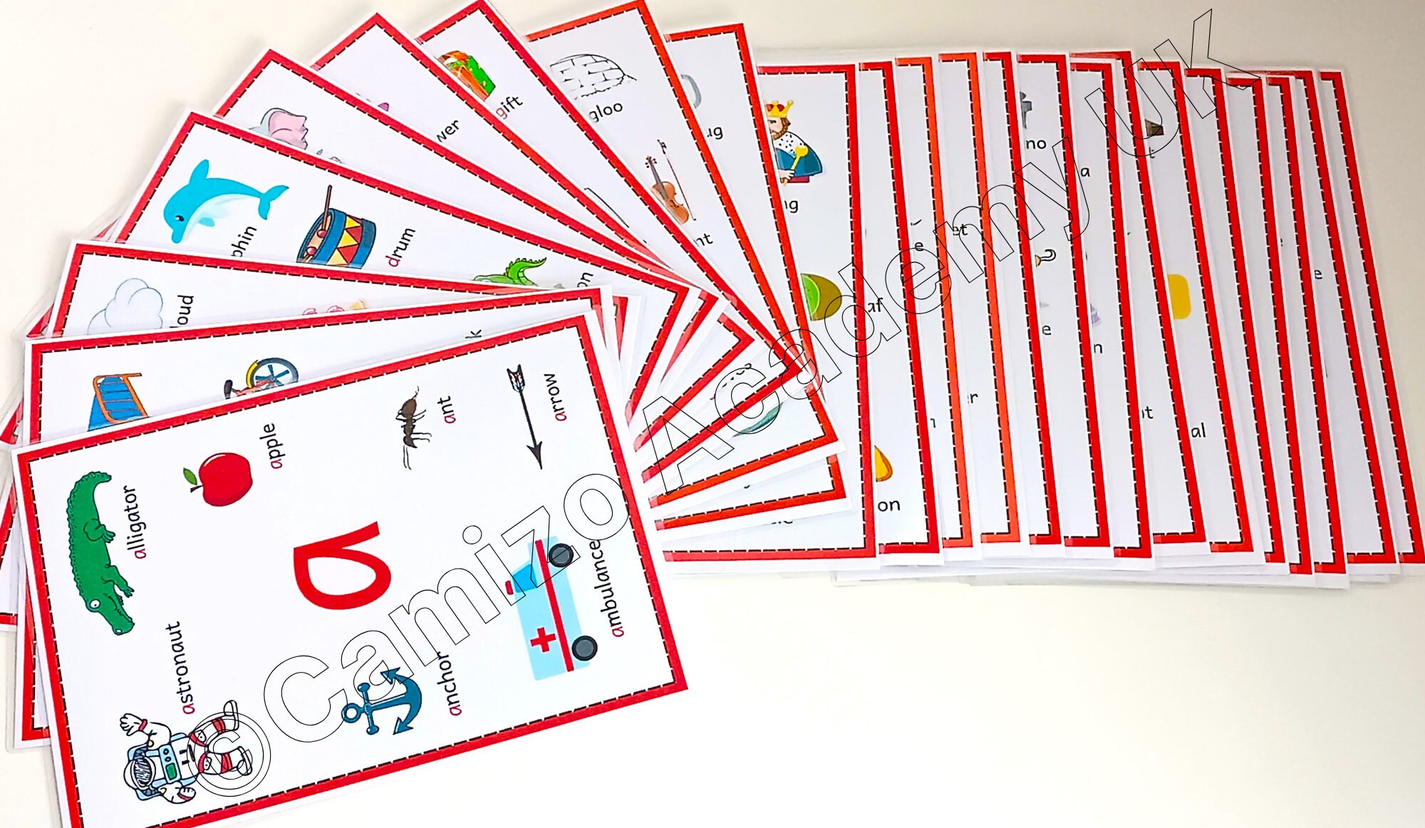 A4 Posters A-Z Alphabet 26 Initial English Sounds Charts Homeschool ...