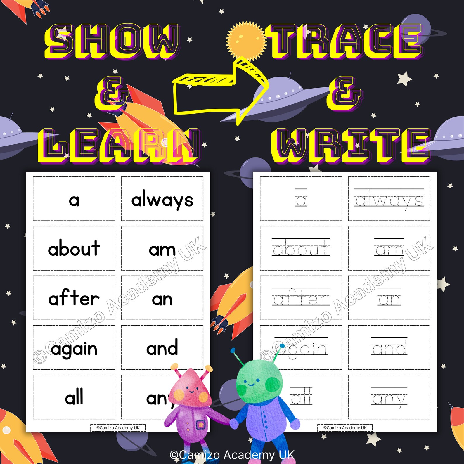 Printable Flashcards Dolch Sight Words ALL 315 Words - Etsy