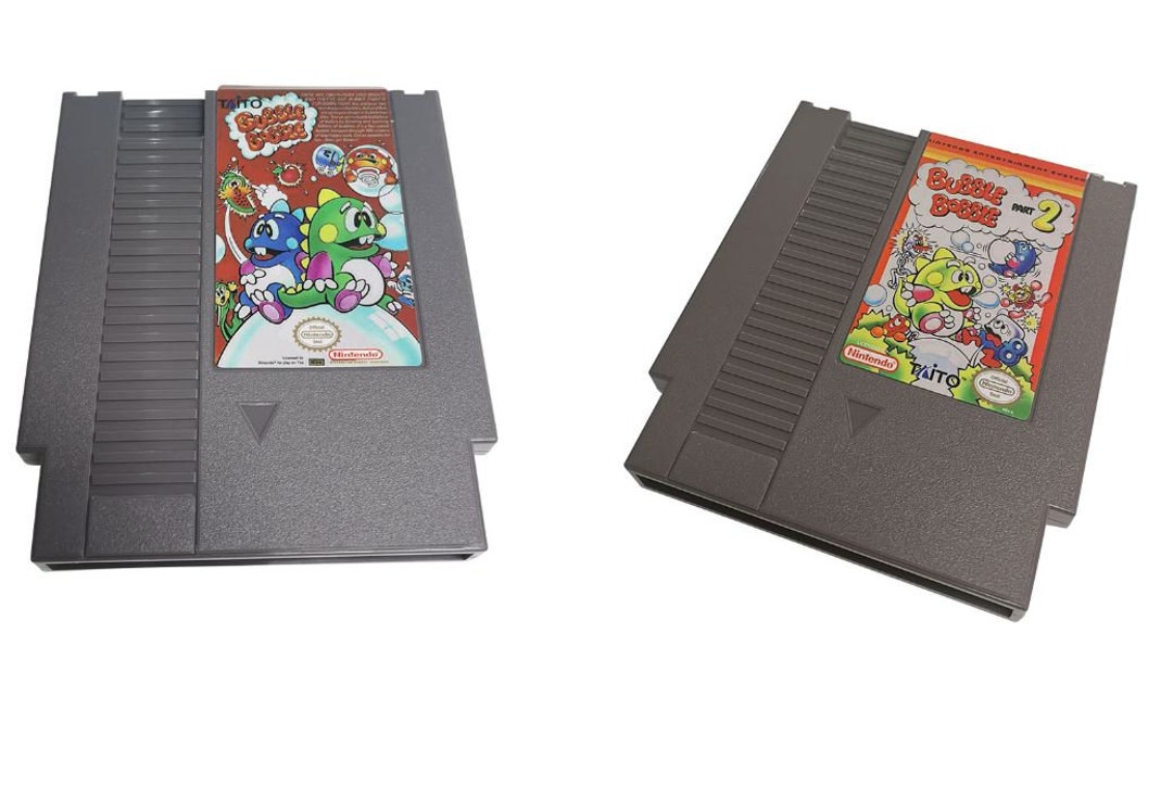 Bubble Bobble 1 2 8 Bit Cartridge Classic Bub Bob Nintendo NES - Etsy