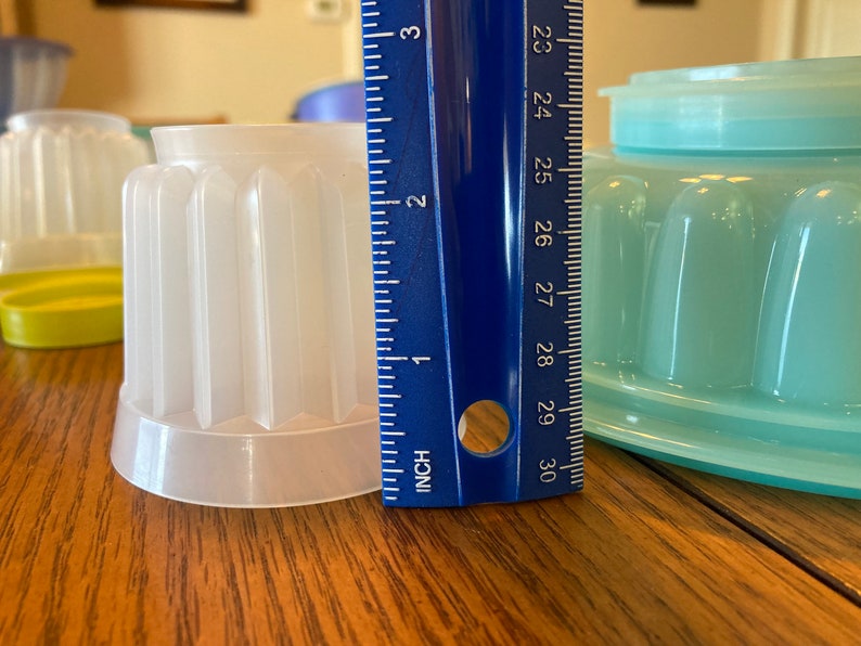 Tupperware Tri-jeld Mold, 2 Sets, 2 Molds & 8 Serving Cups, Teal and ...