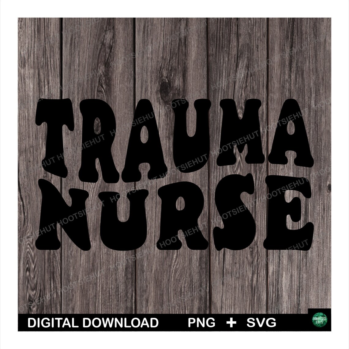 Trauma Nurse SVG PNG Retro Wavy Text SVG Nurse Appreciation - Etsy