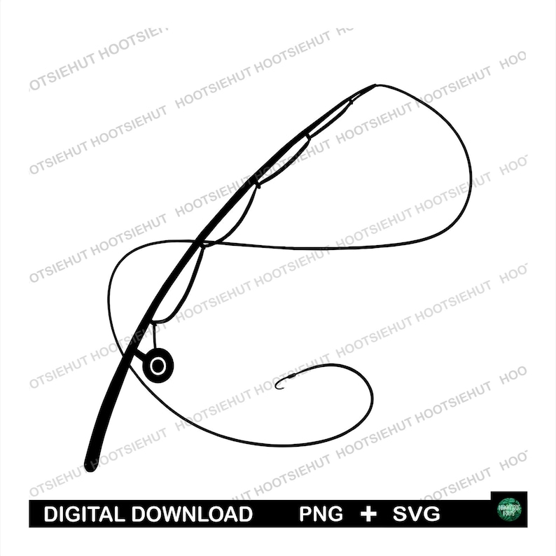 Fishing Pole SVG PNG, Fishing Svg, Fishing Png, Sublimation Design ...