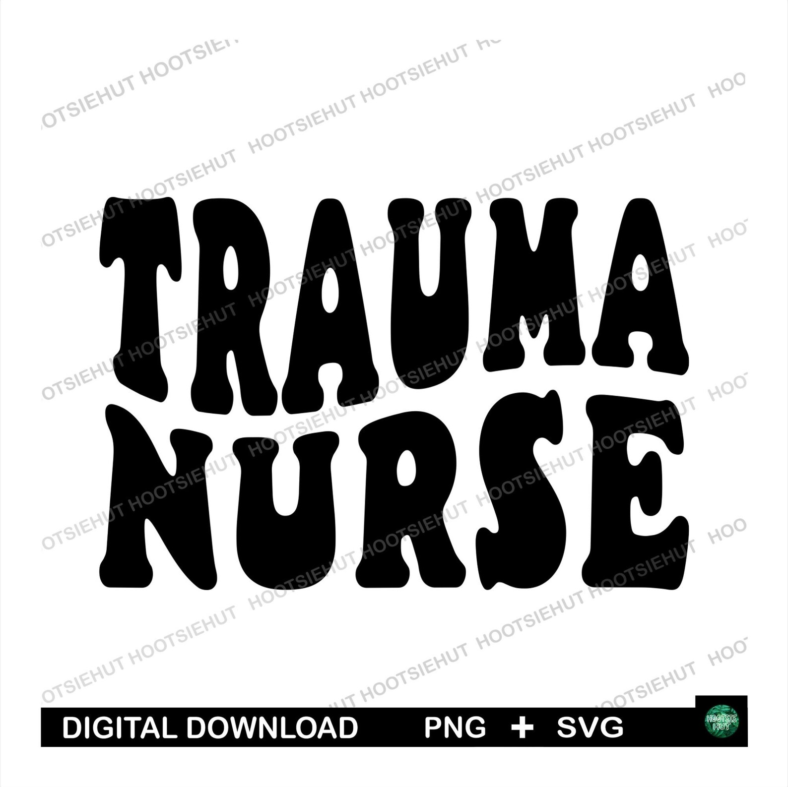Trauma Nurse SVG PNG, Retro Wavy Text SVG, Nurse Appreciation ...