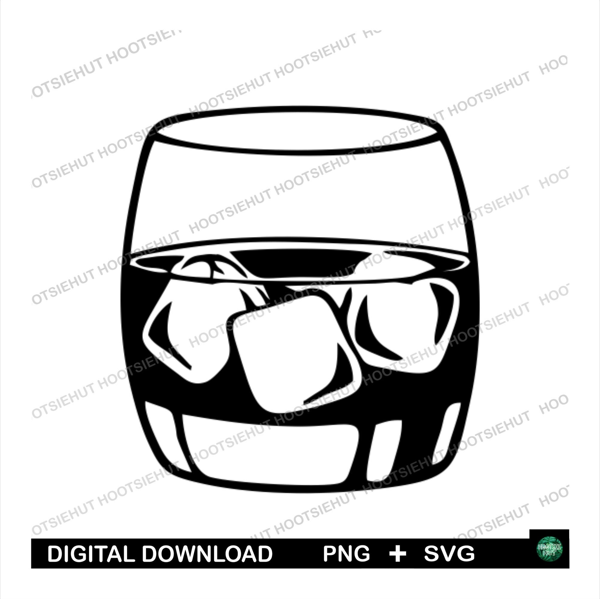 Rocks Glass Cocktail PNG SVG, Digital Download File Png, Cricut Cut ...