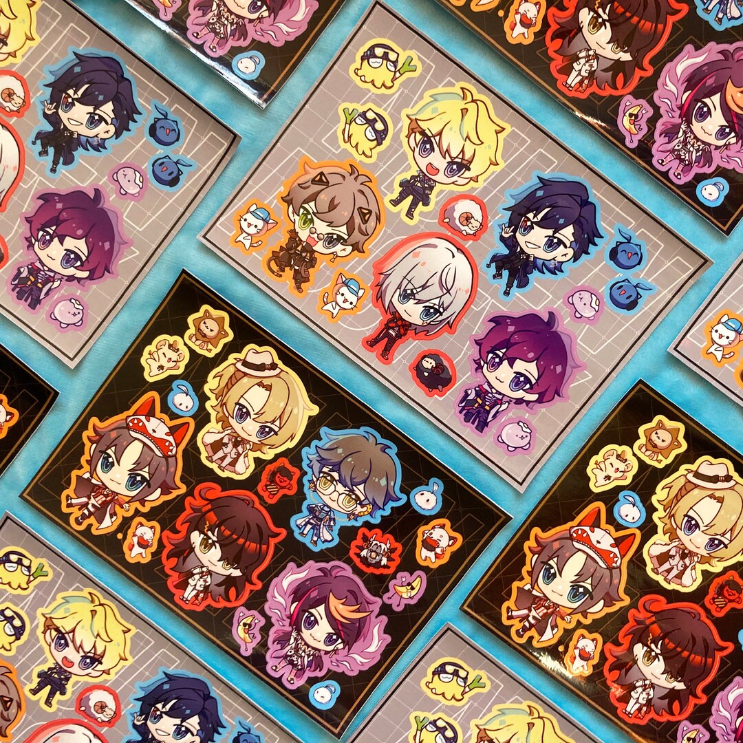 Nijisanji EN Luxiem & Noctyx Sticker Sheets - Etsy