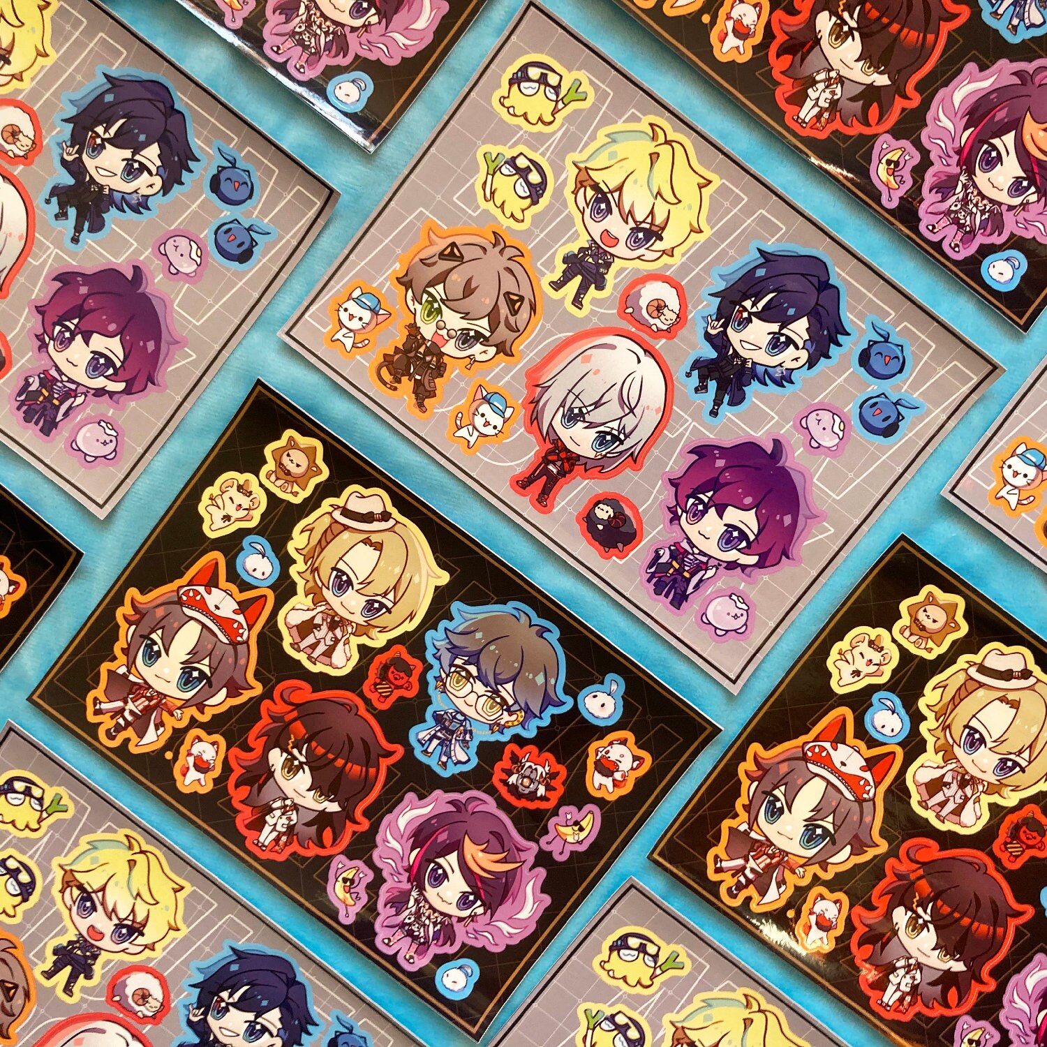 Nijisanji EN Luxiem & Noctyx Sticker Sheets - Etsy