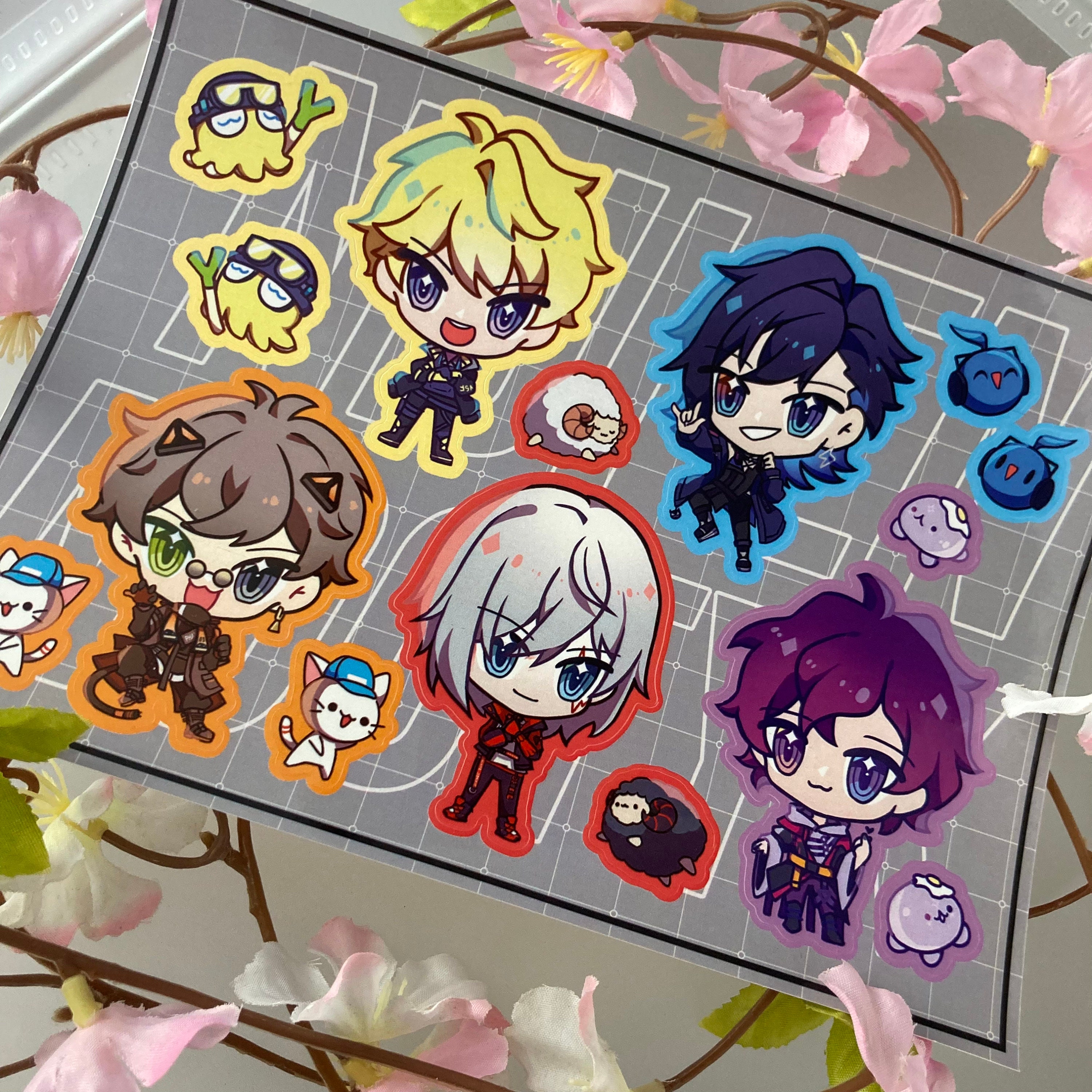 Nijisanji EN Luxiem & Noctyx Sticker Sheets - Etsy