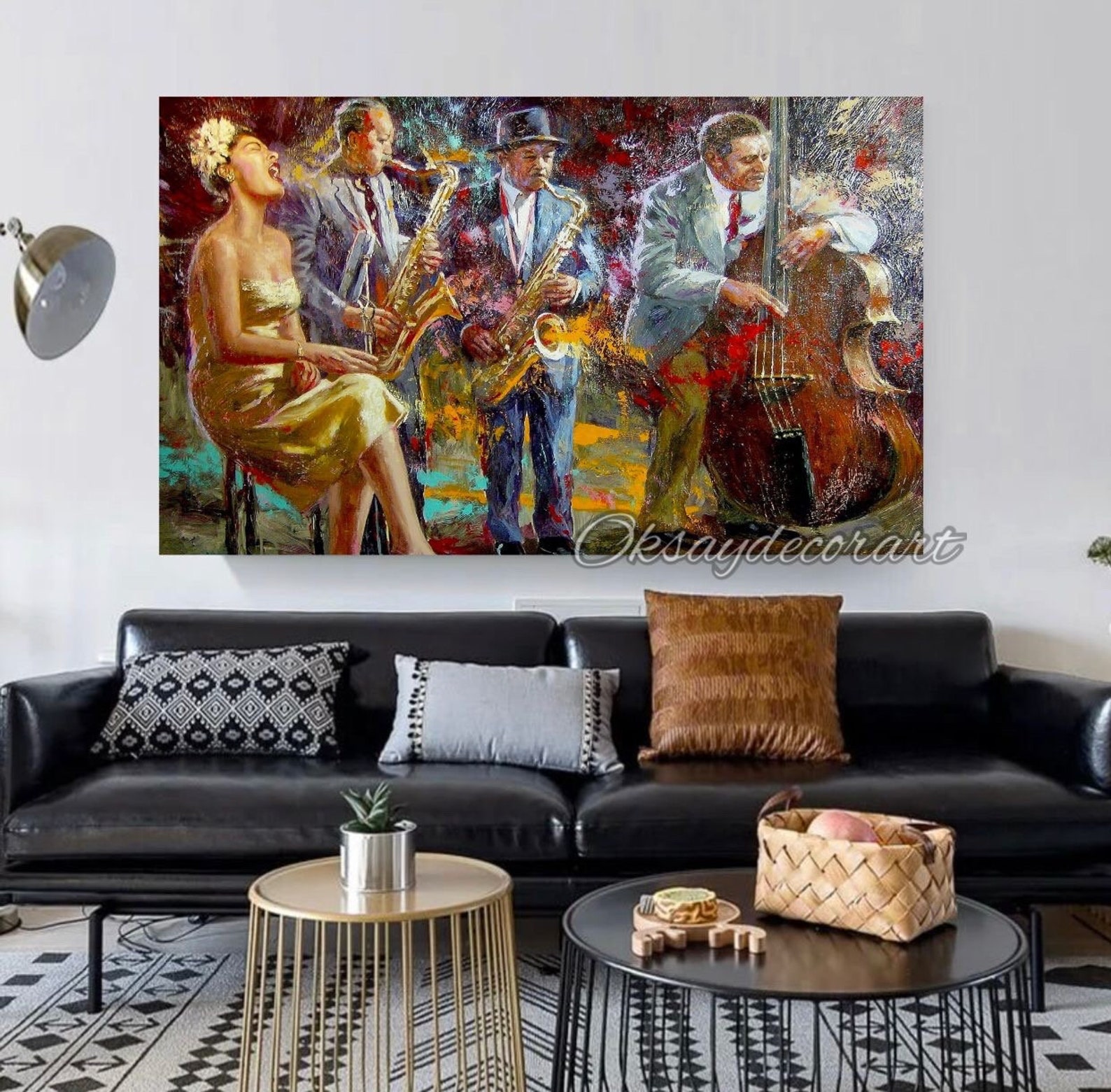 Jazz Music Canvas Wall Art, Musician Canvas Wall Art, Jazz Classic ...