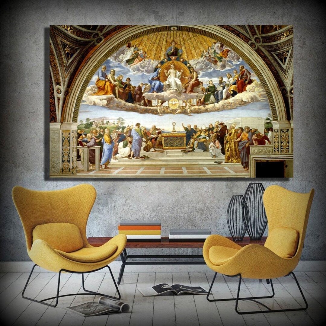 Disputation of the Holy Sacrament Art, Raphael Canvas Disputa Wall Art ...