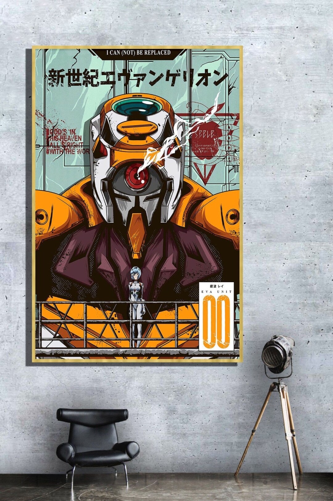 Neon Genesis Evangelion Anime Canvas, Gifts, Manga Poster Wall Art ...