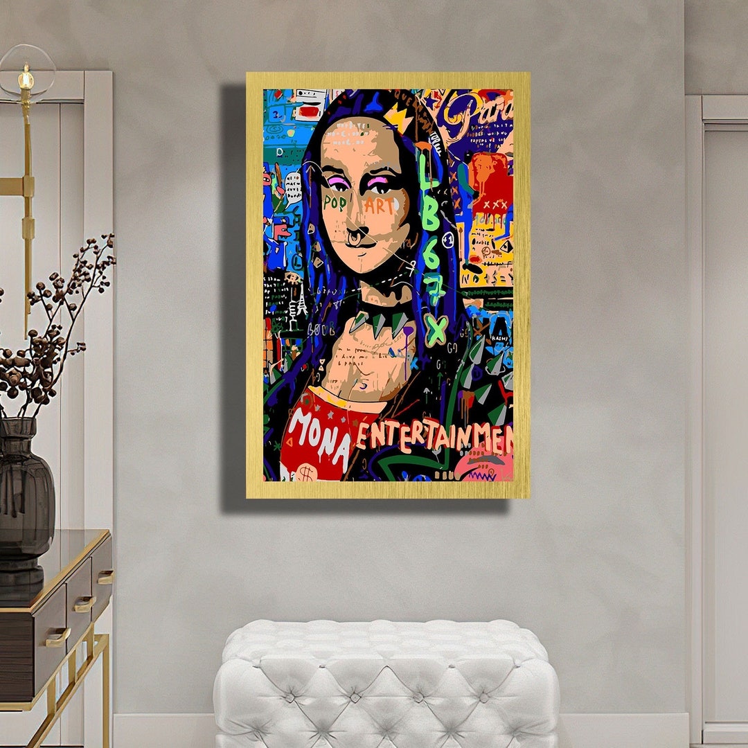 Mona Lisa Pop Art, Mona Lisa Wall Art, Mona Lisa Print Framed, Leonardo ...