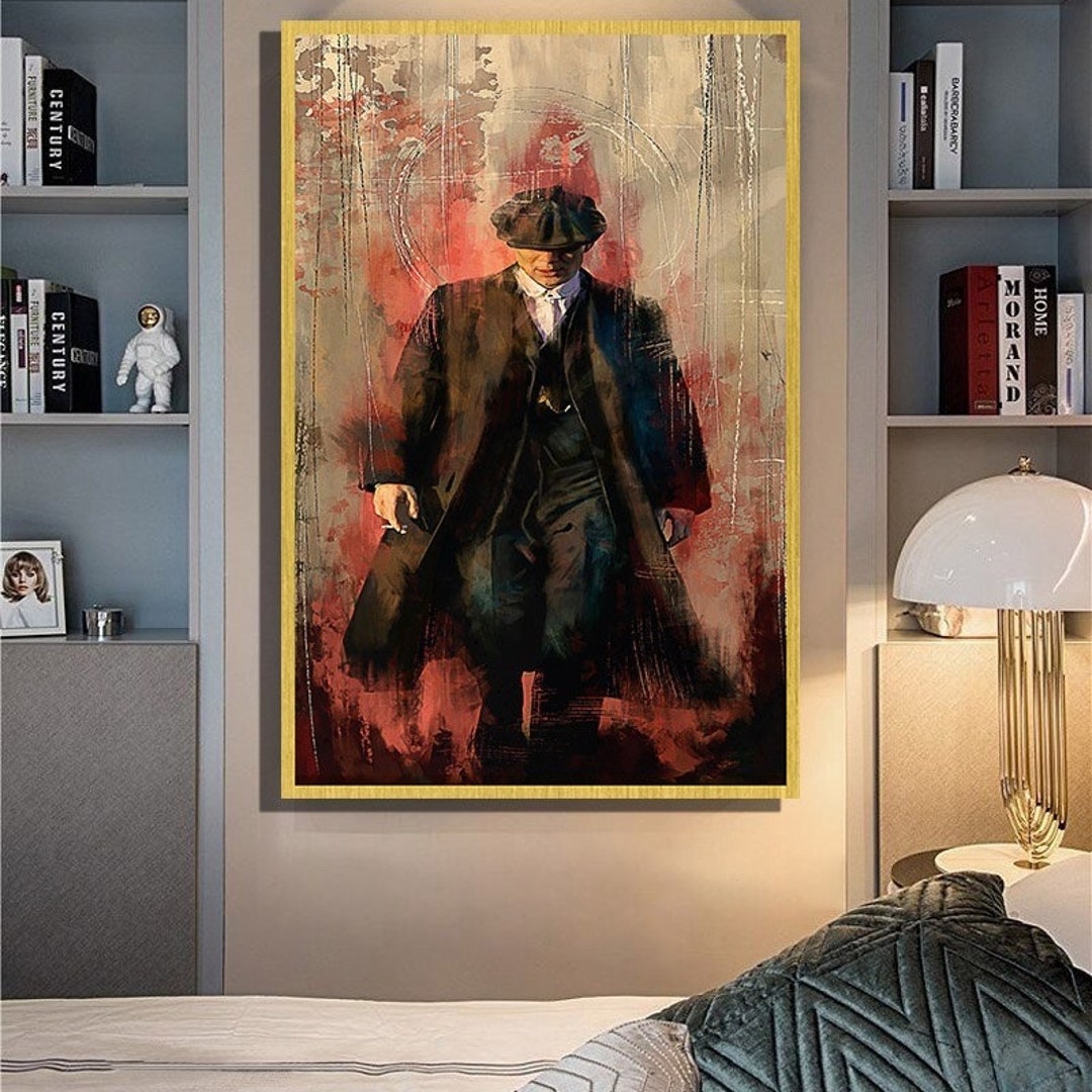 Thomas Shelby Peaky Blinders Wall Art, Famous Gangster Wall Art, Peaky ...