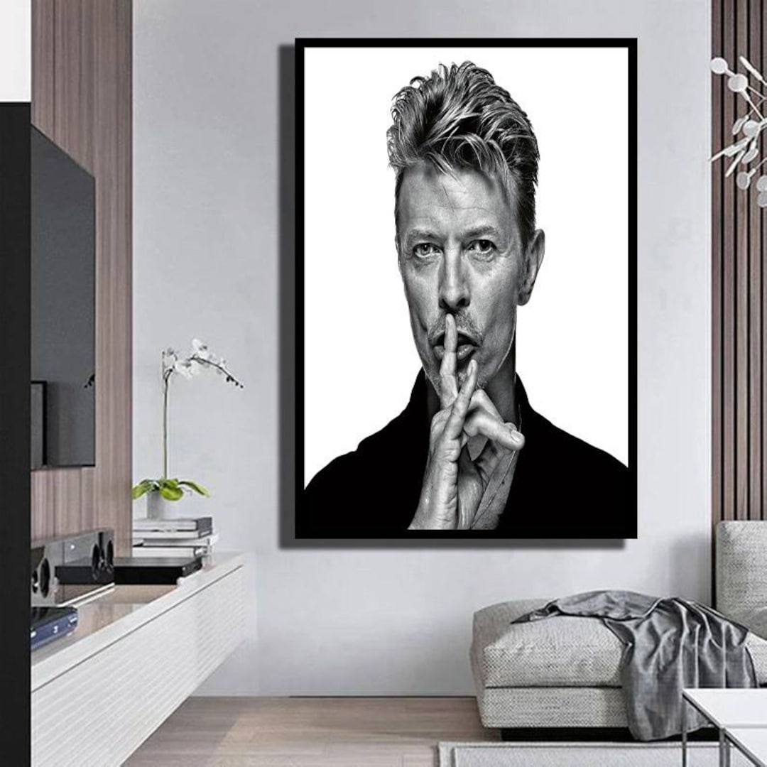 David Bowie Hush Wall Art, Handsome Man Canvas, Contemporary Art, Hush ...