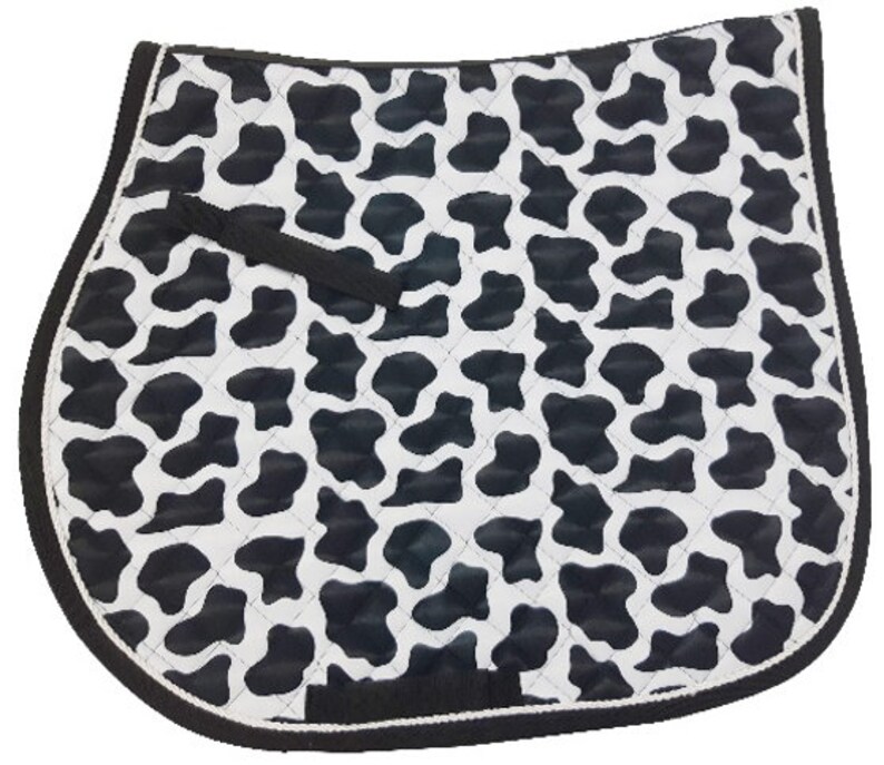 Cow Print Jumping Saddle Pad - Etsy