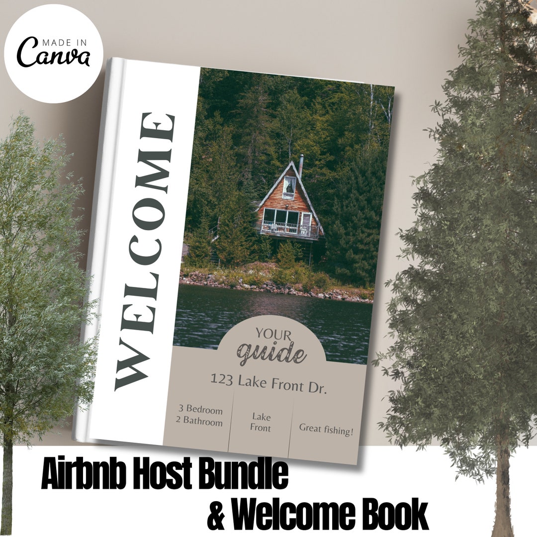 Airbnb Welcome Book Template, House Host Manual Guidebook Template ...