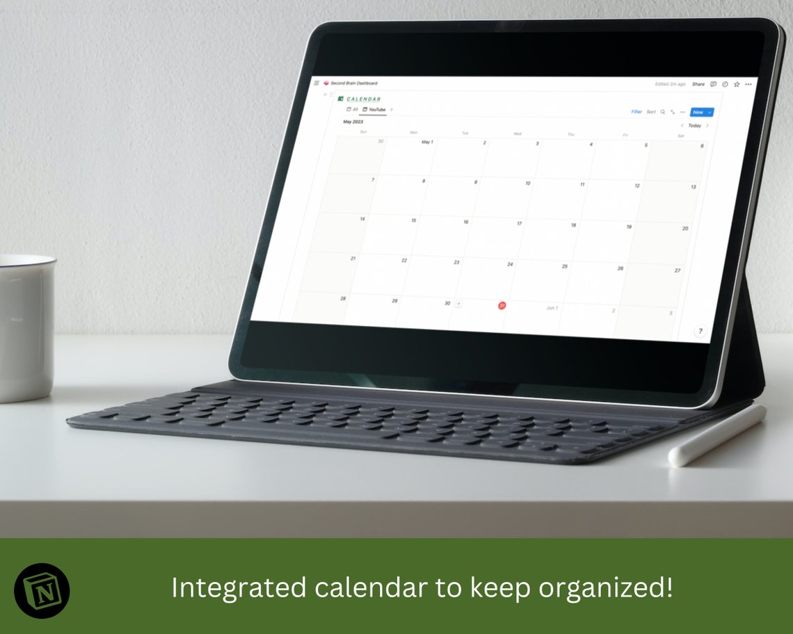 Ultimate Notion Second Brain Planner, Notion Weekly Template, Notion ...