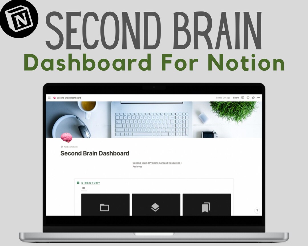 Ultimate Notion Second Brain Planner, Notion Weekly Template, Notion ...