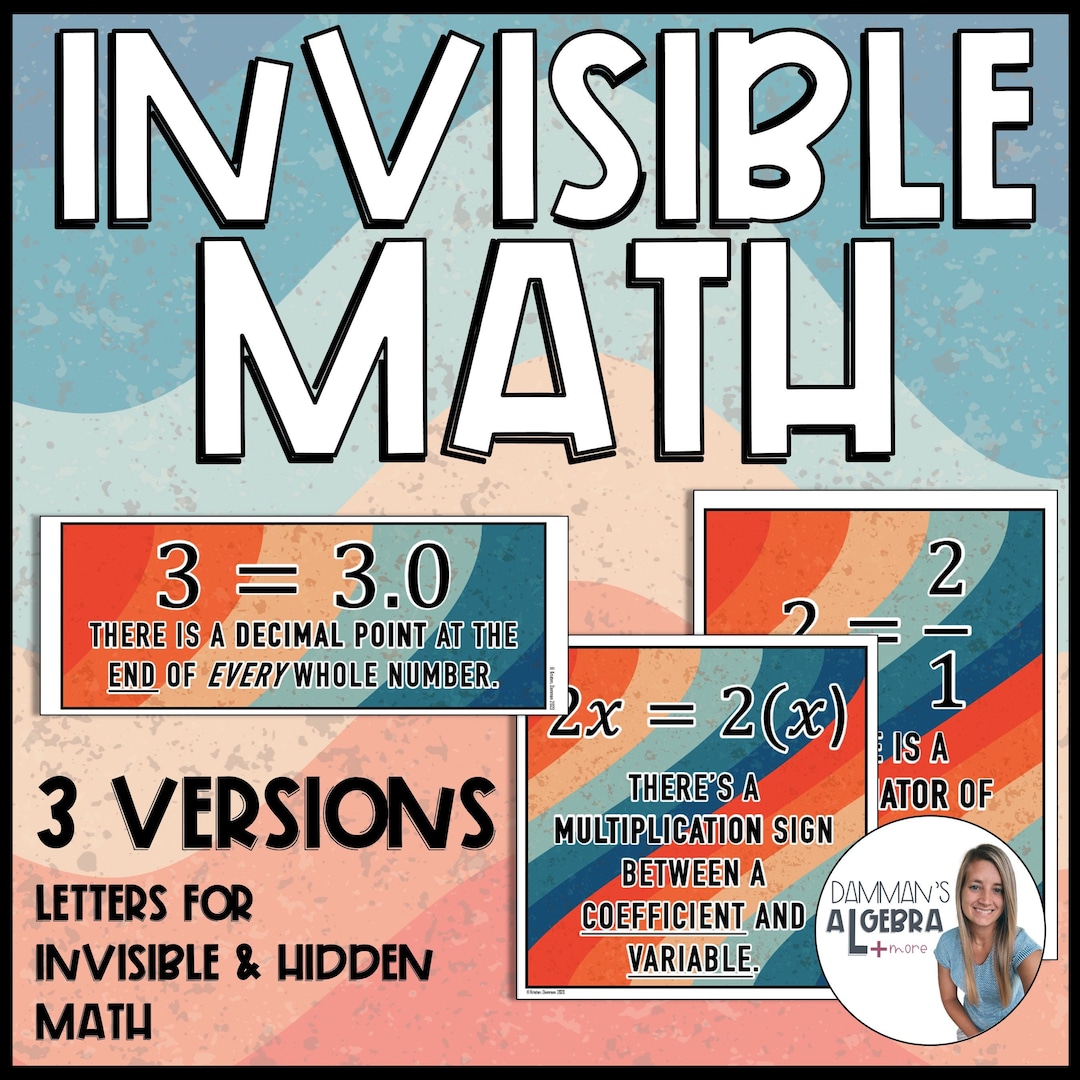 Modern Earthy Boho Invisible Math Bulletin Board - Etsy