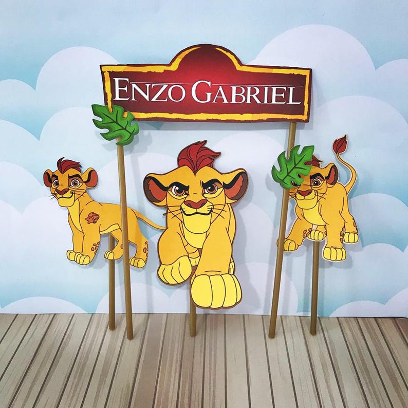 0007 - King Lion 4 - Personalized Favor Boxes, Digital Party Supplies ...
