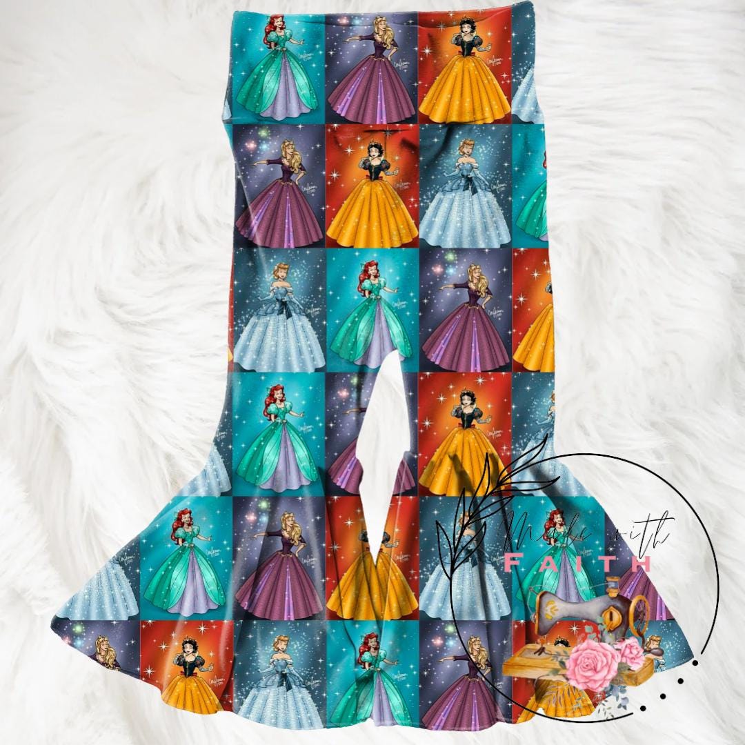 Disney Princess Flare Pants - Etsy