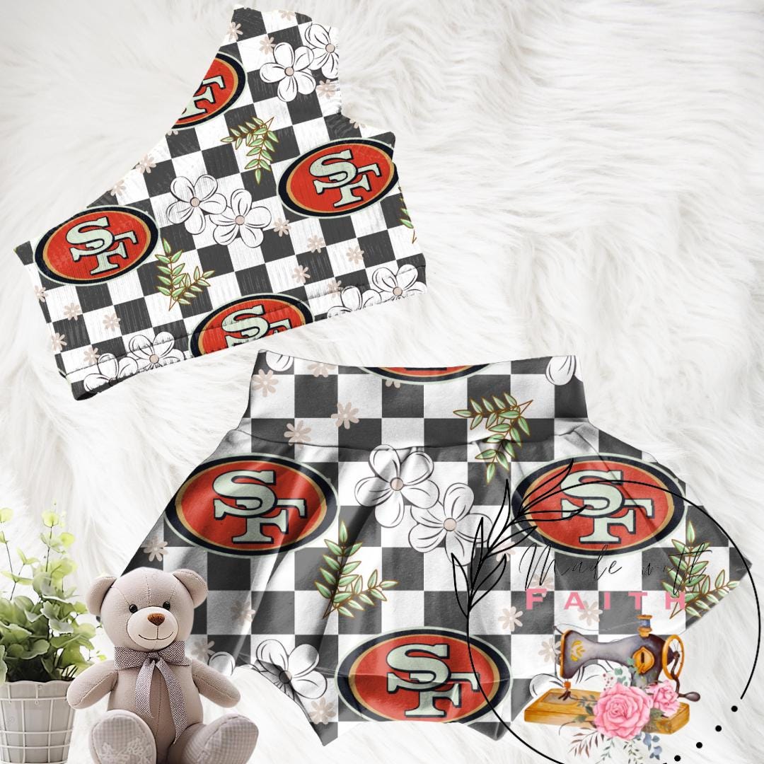 Checkers San Francisco 49ers Baby Outfit - Etsy