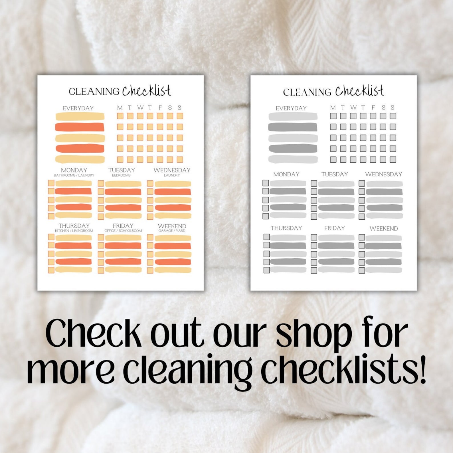 Kids Chore Chart Cleaning Checklist Kids Daily Checklist - Etsy