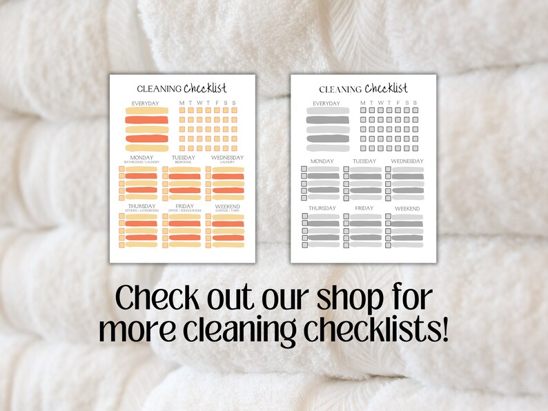 Kids Chore Chart, Cleaning Checklist, Kids Daily Checklist, Cleaning ...
