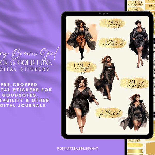 Curvy Girl Digital Stickers - Etsy