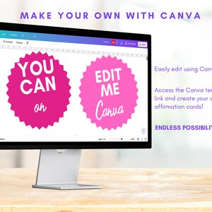 Bright Colors Positive Affirmation Station PRINTABLE + Editable Canva ...