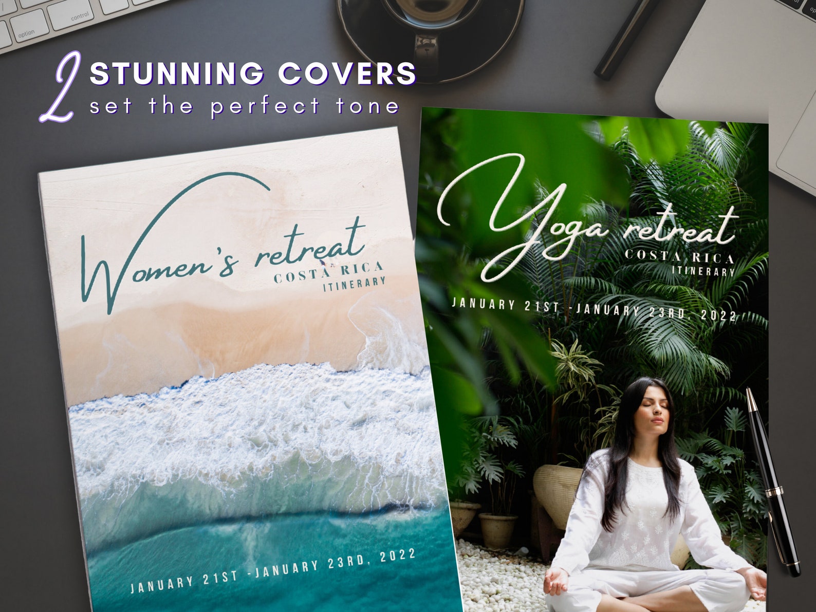 Women's Wellness Retreat Itinerary Template | Canva Customizable Event ...