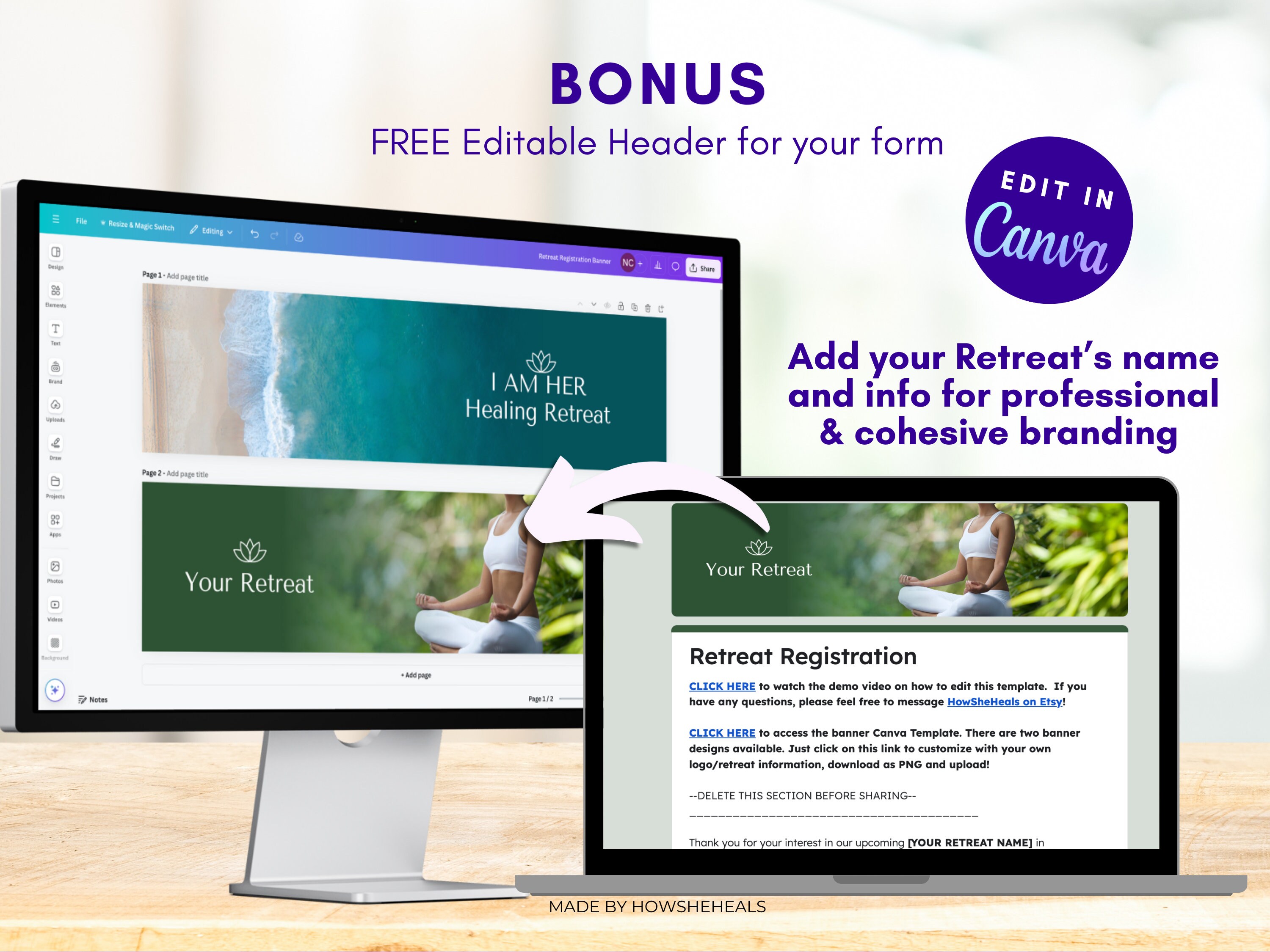 Retreat Registration Form Template | Customizable Google Form | Pre ...