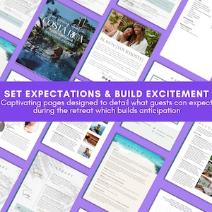 Healing Retreat Welcome Packet | Fully Customizable & Editable Canva ...