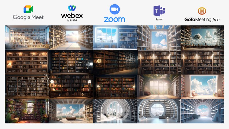 Virtual Background Zoom Background Digital Backgrounds Home & Office ...