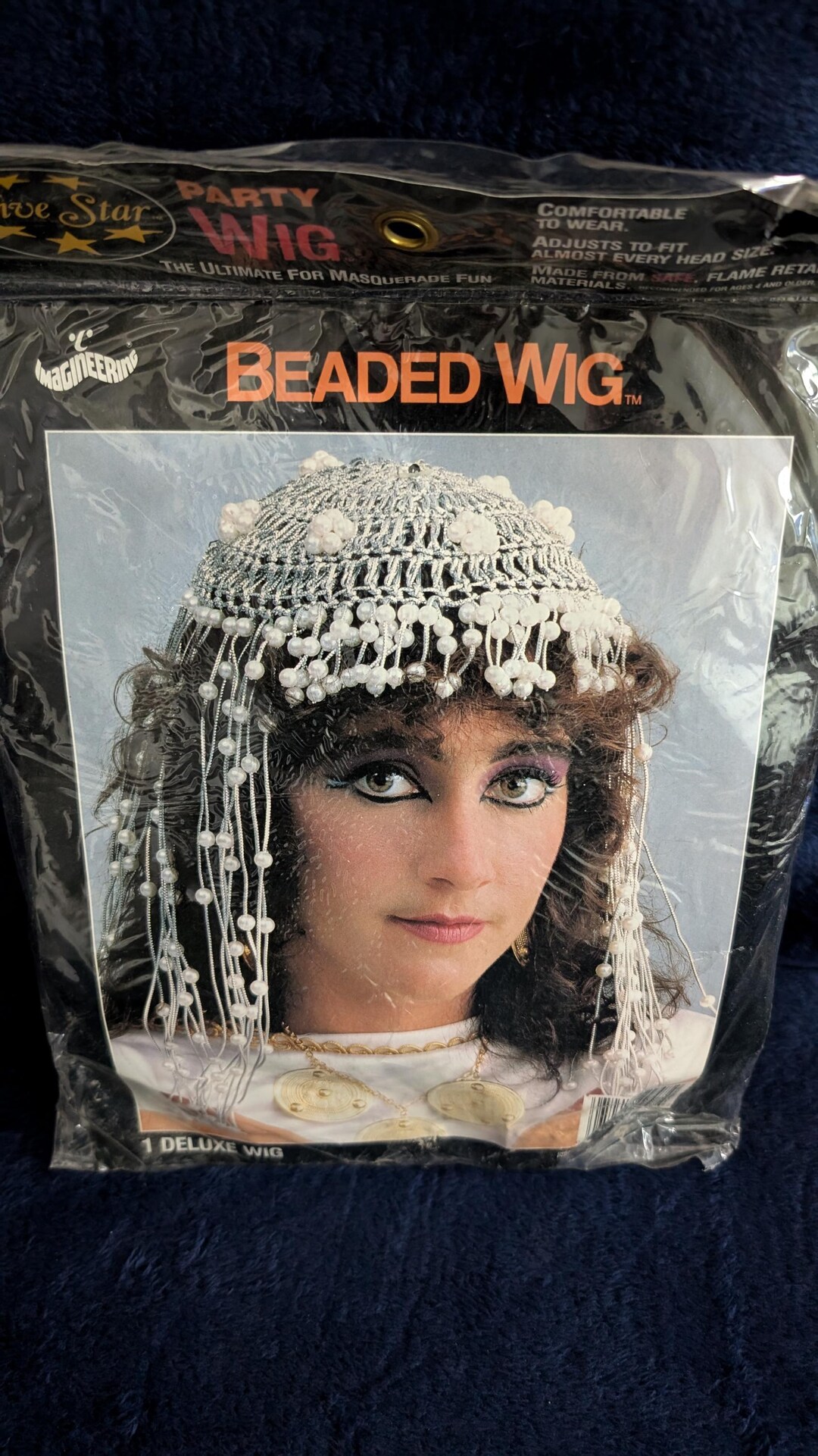 Beaded Fringe Head Dress Wig, Cleopatra, Gatsby, Gypsy, Masquerade - Etsy