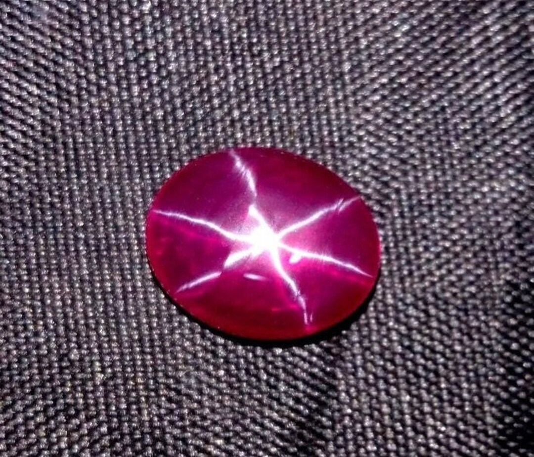 STAR RUBY Gemstone Top Quality Natural Star Ruby Gemstone 6 Rays Star ...