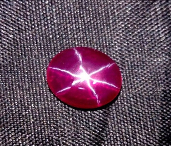 STAR RUBY Gemstone Top Quality Natural Star Ruby Gemstone 6 Rays Star ...