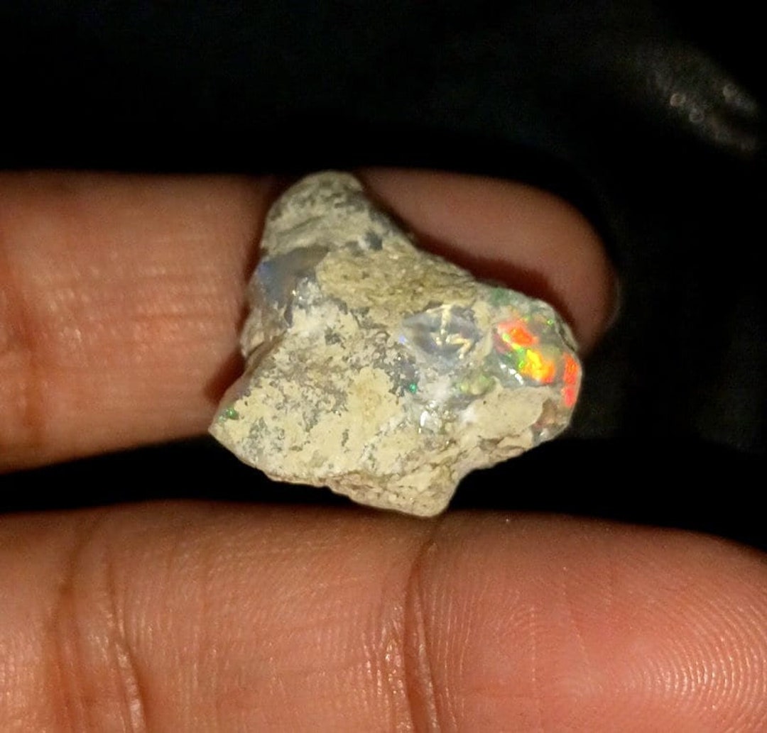 Raw Opal Rough 17.40ct Natural Ethiopian Opal Rough Gemstone Untreated ...