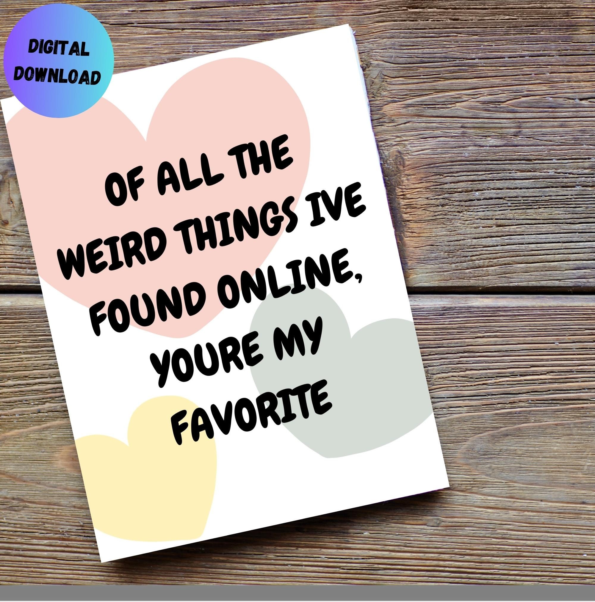 Printable Love Anniversary Card Met Online Dating Card Tinder Hinge ...