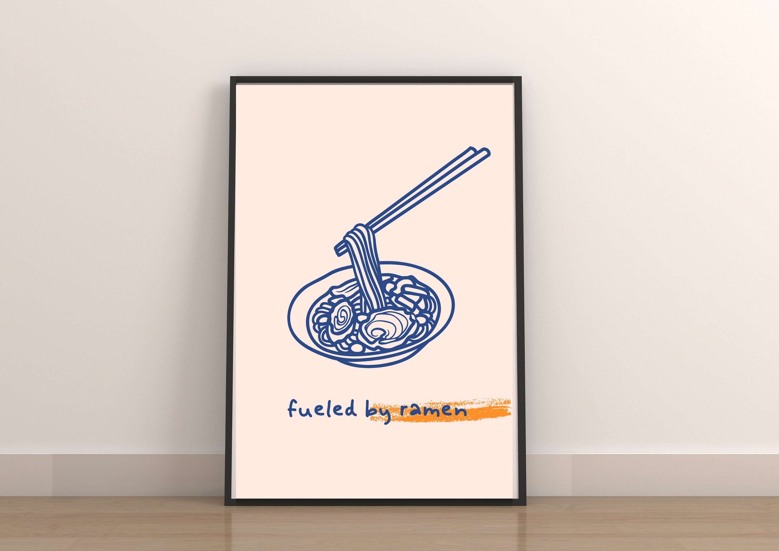 Japanese Ramen Wall Art, Kithcen Decor Prints, Retro Kawaii Wall Art ...