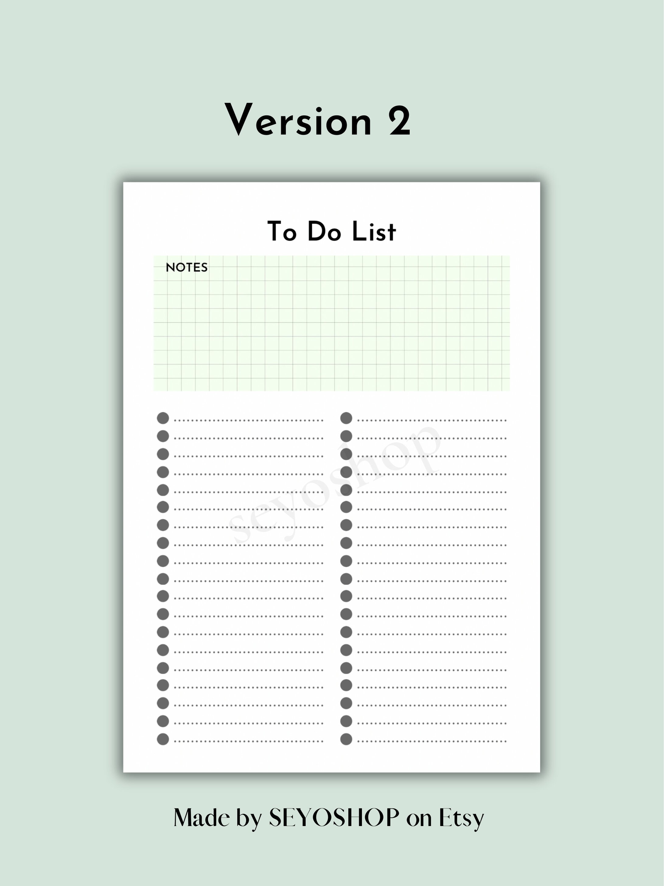 Minimalist Printable to Do List, Daily Checklist, Daily Planner, A4/A5 ...