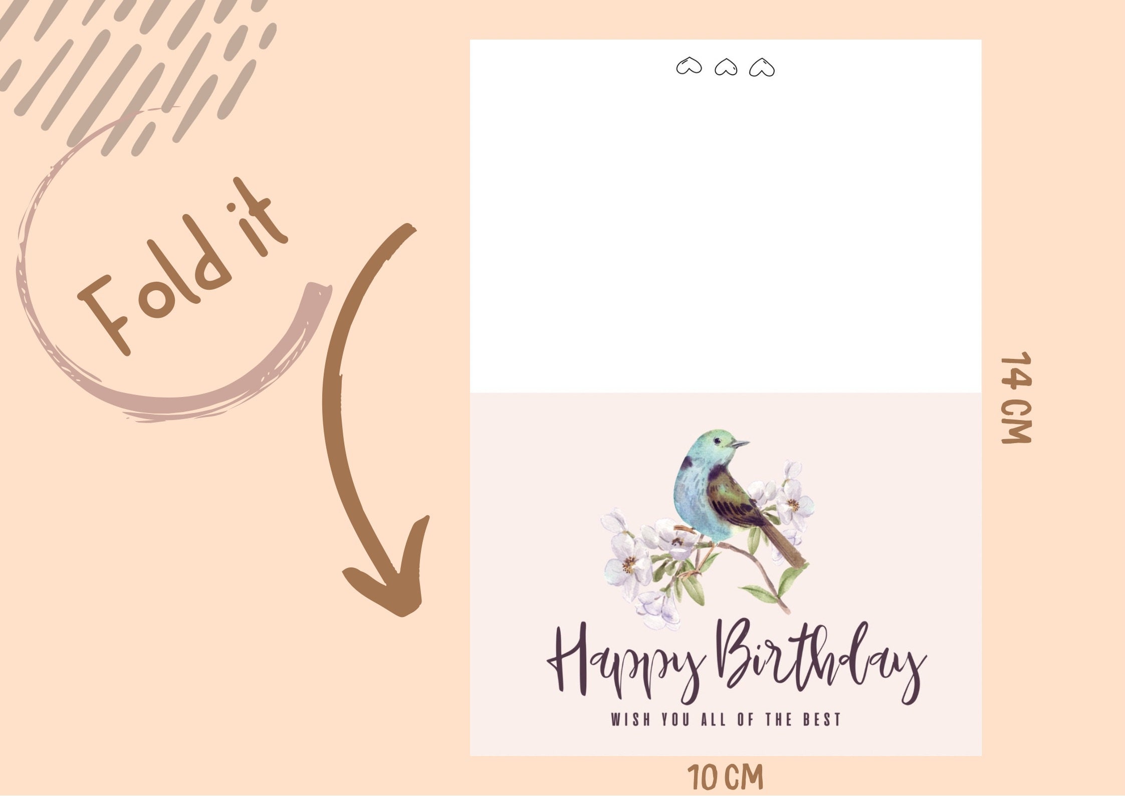 Printable Birthday Card, Download Instant Birthday Card, Happy Birthday ...
