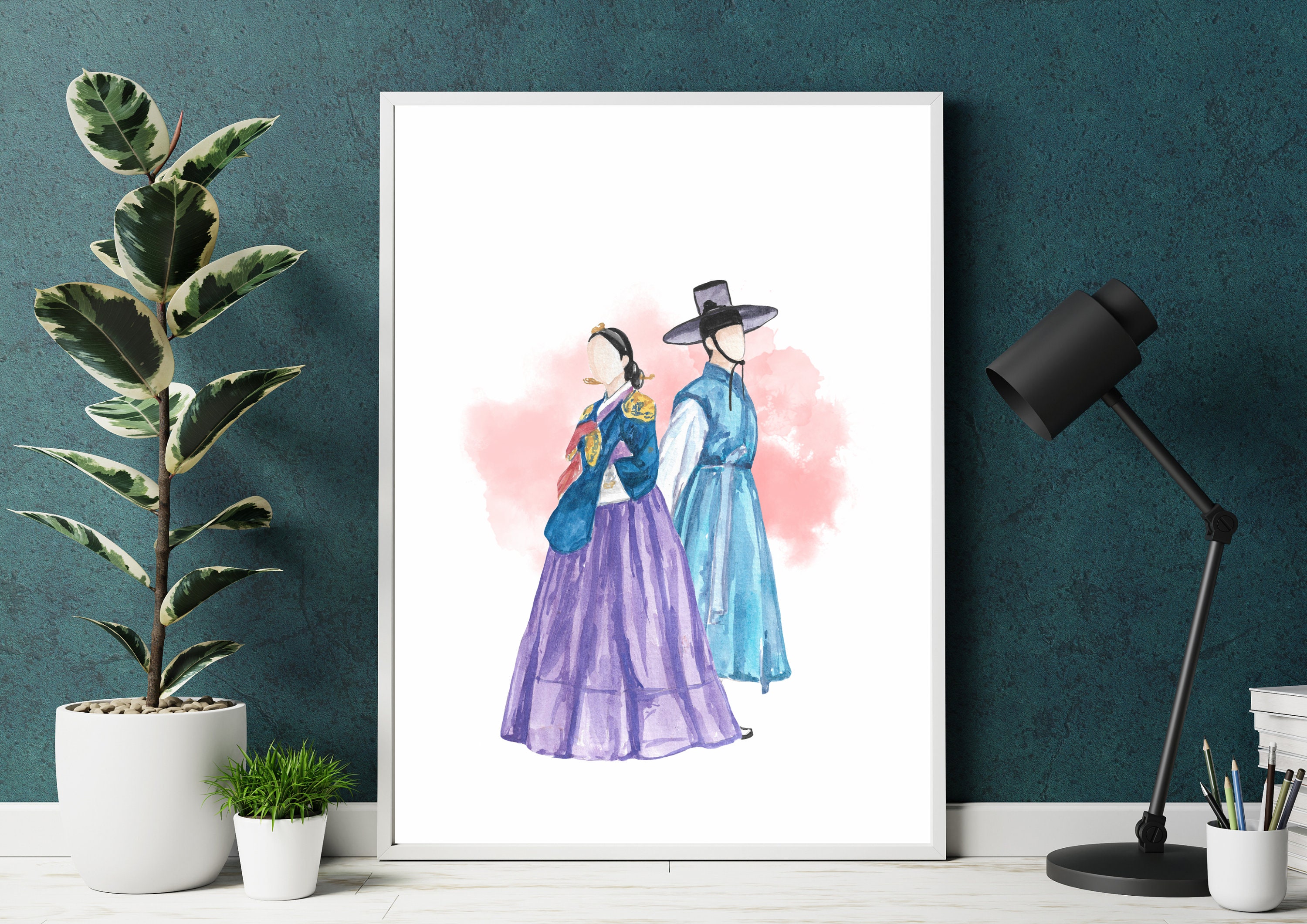 Korean Traditional Printable Poster, South Korea Kawaii Cute Minimalist ...