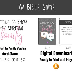 JW Family Worship Games, Printable Games for JW, Bible Games JW, Games ...