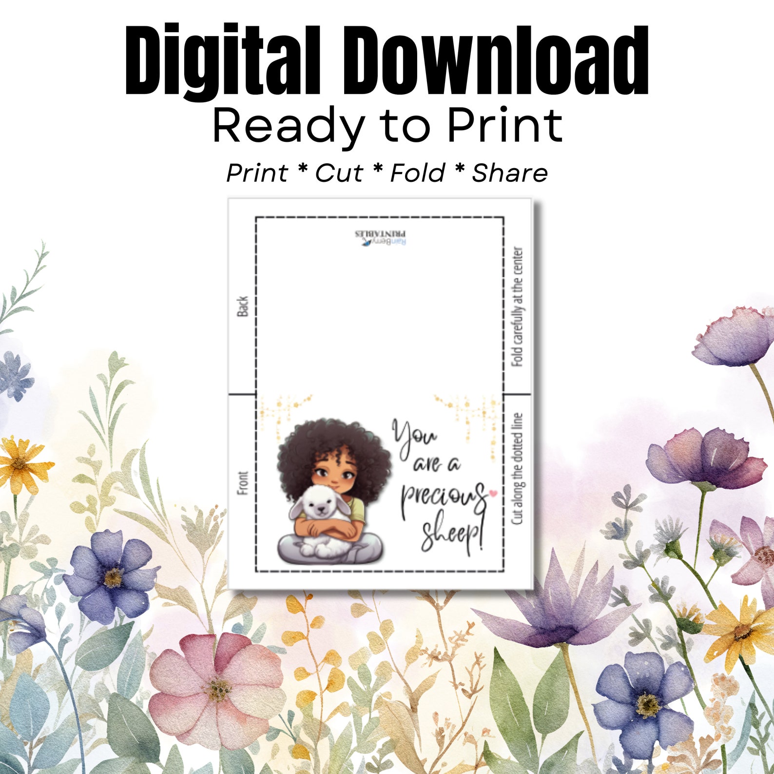 JW Greeting Cards | JW Encouragement Card | You Are a Precious Sheep ...