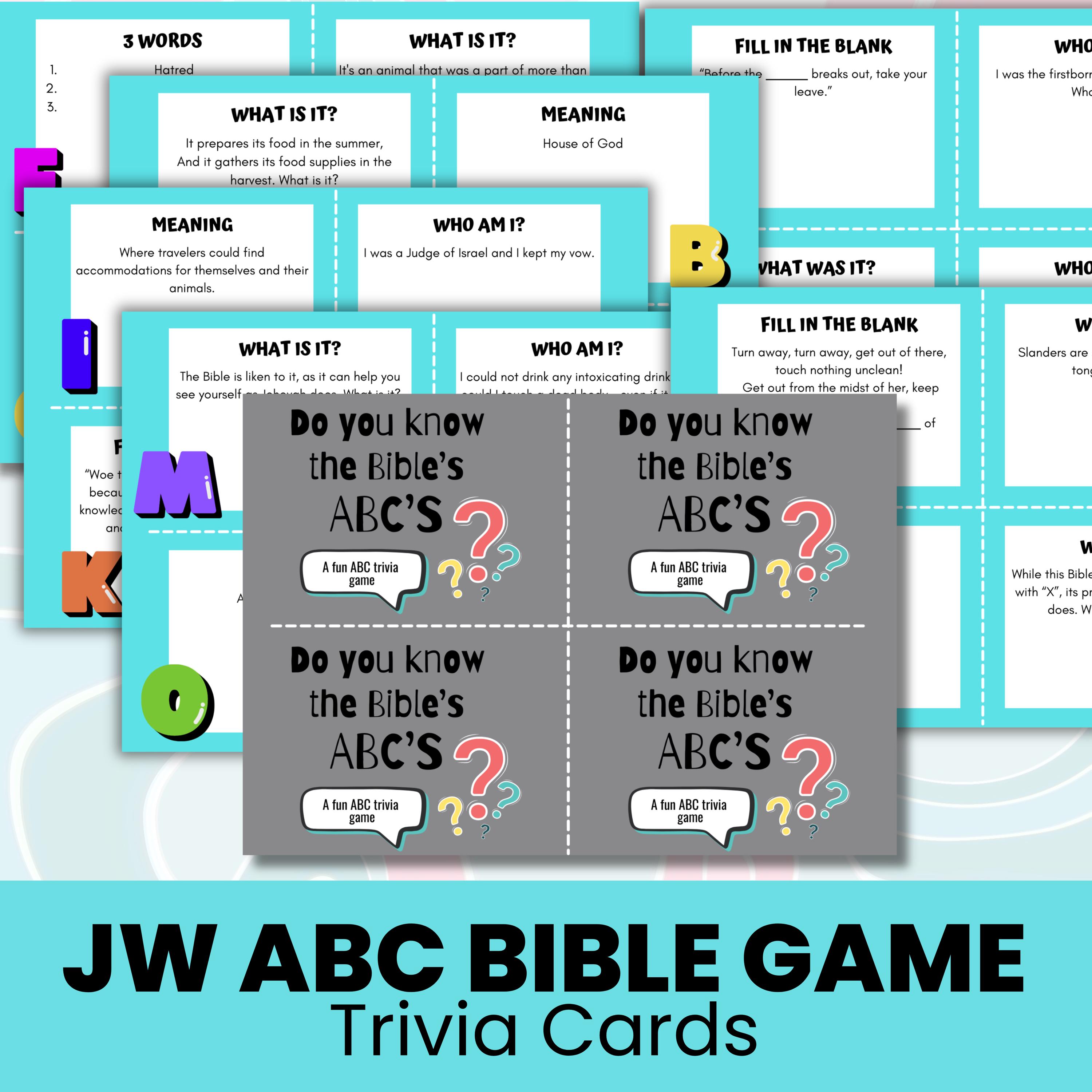 JW Family Worship Games Ideas, Abc Bible Trivia Jw, Printable Games for ...