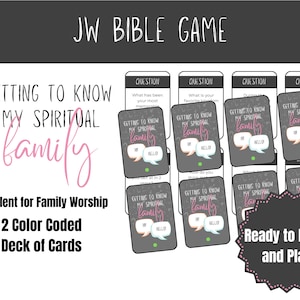 JW Family Worship Games, Printable Games for JW, Bible Games JW, Games ...
